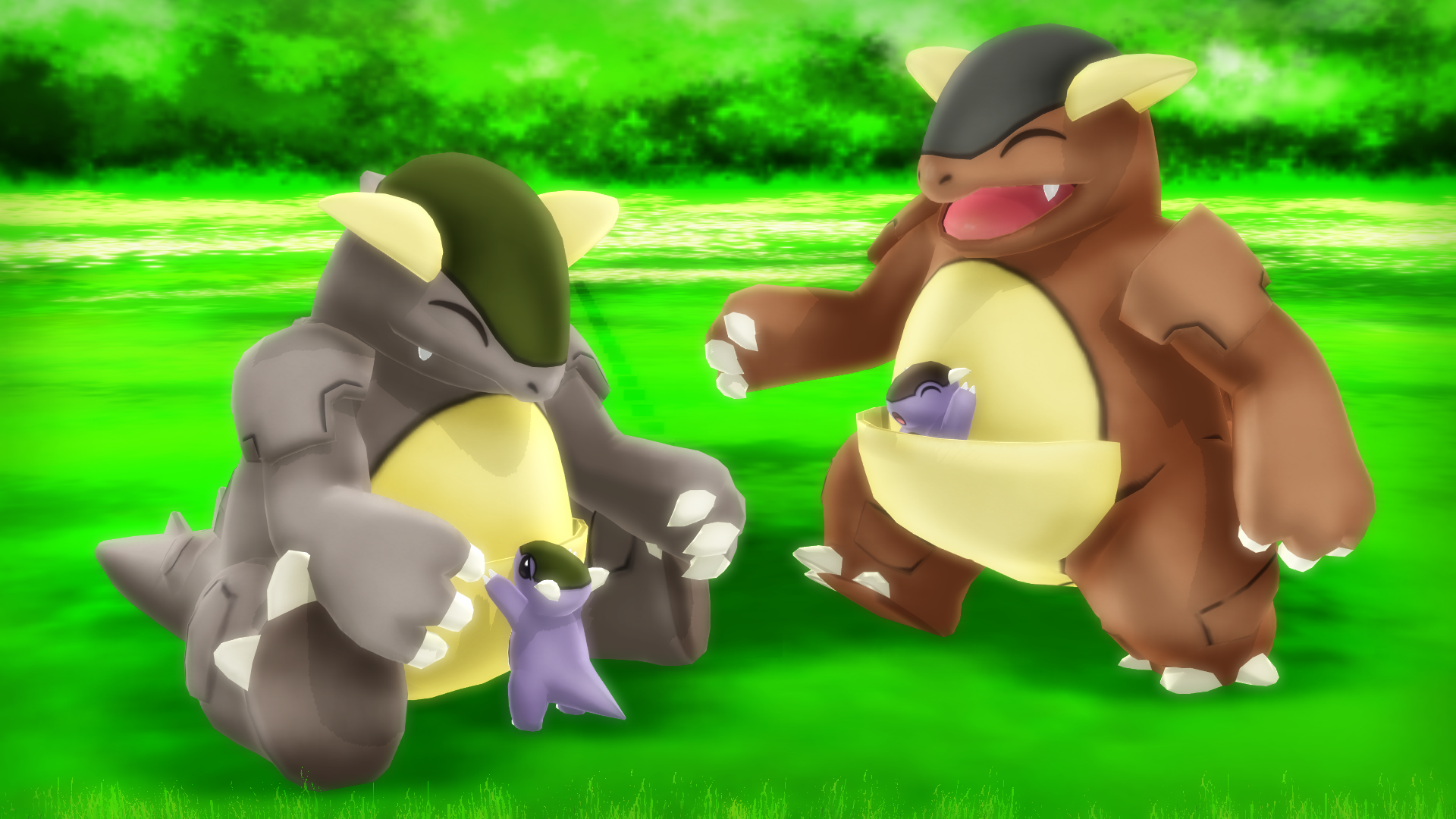 MMD PK Kangaskhan DL by CelestCSilvari on DeviantArt