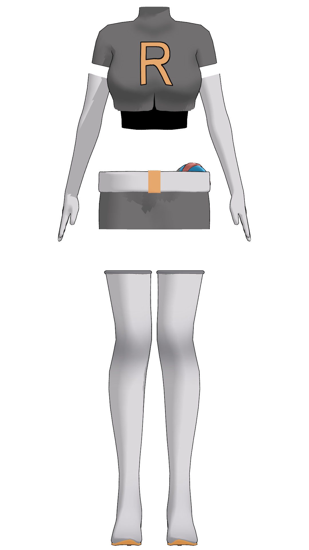 MMD Custom Team Rock Uniform DL by CelestCSilvari on DeviantArt