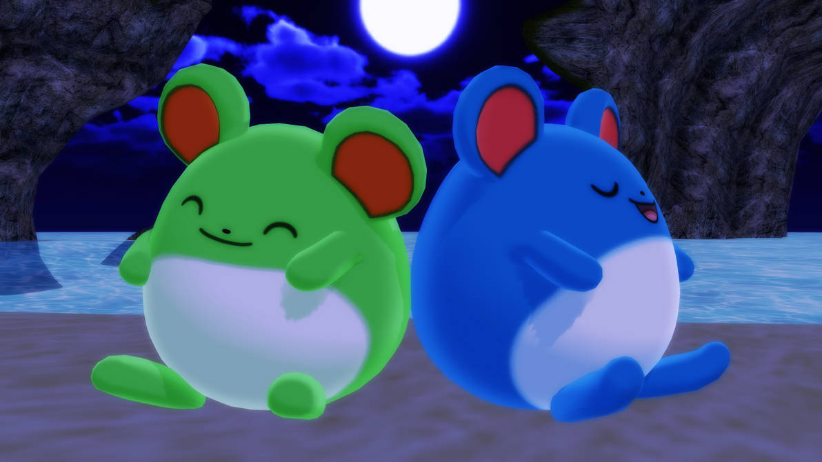 MMD PK Marill DL by CelestCSilvari on DeviantArt