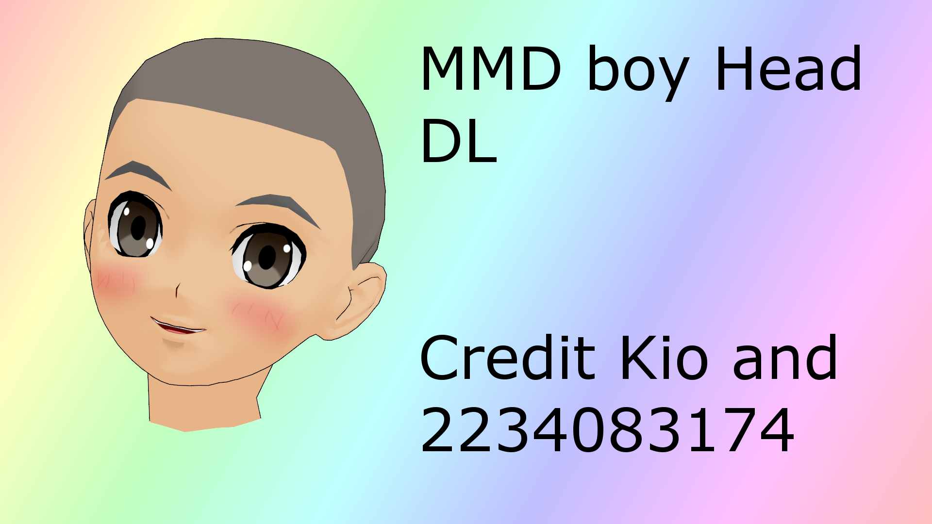 MMD Kio Face Edit boy Head DL by CelestCSilvari on DeviantArt