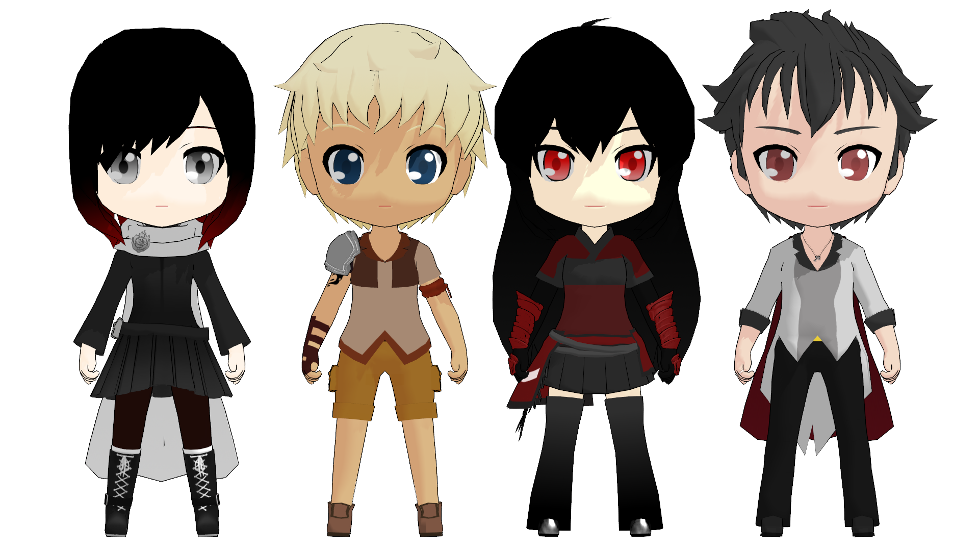 MMD Chibi Team STRQ DL by CelestCSilvari on DeviantArt
