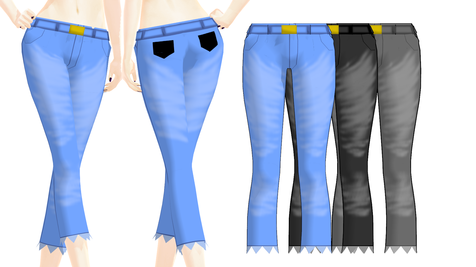 MMD PK Distressed Jeans DL by CelestCSilvari on DeviantArt