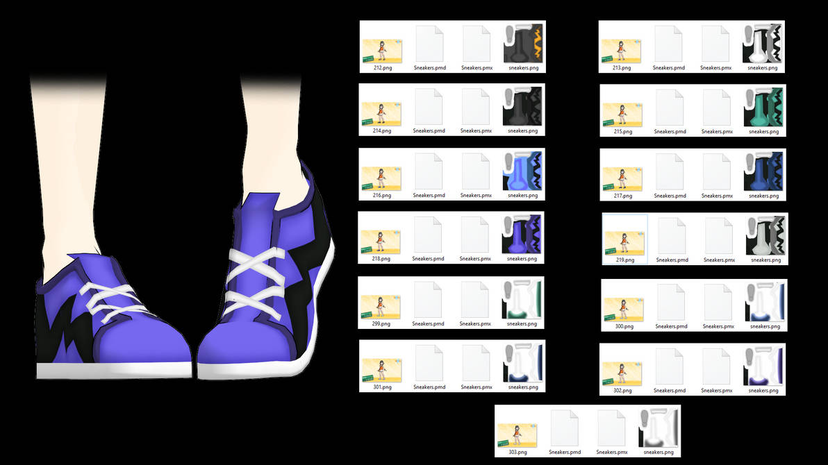 MMD PK Sporty Sneakers DL by CelestCSilvari on DeviantArt