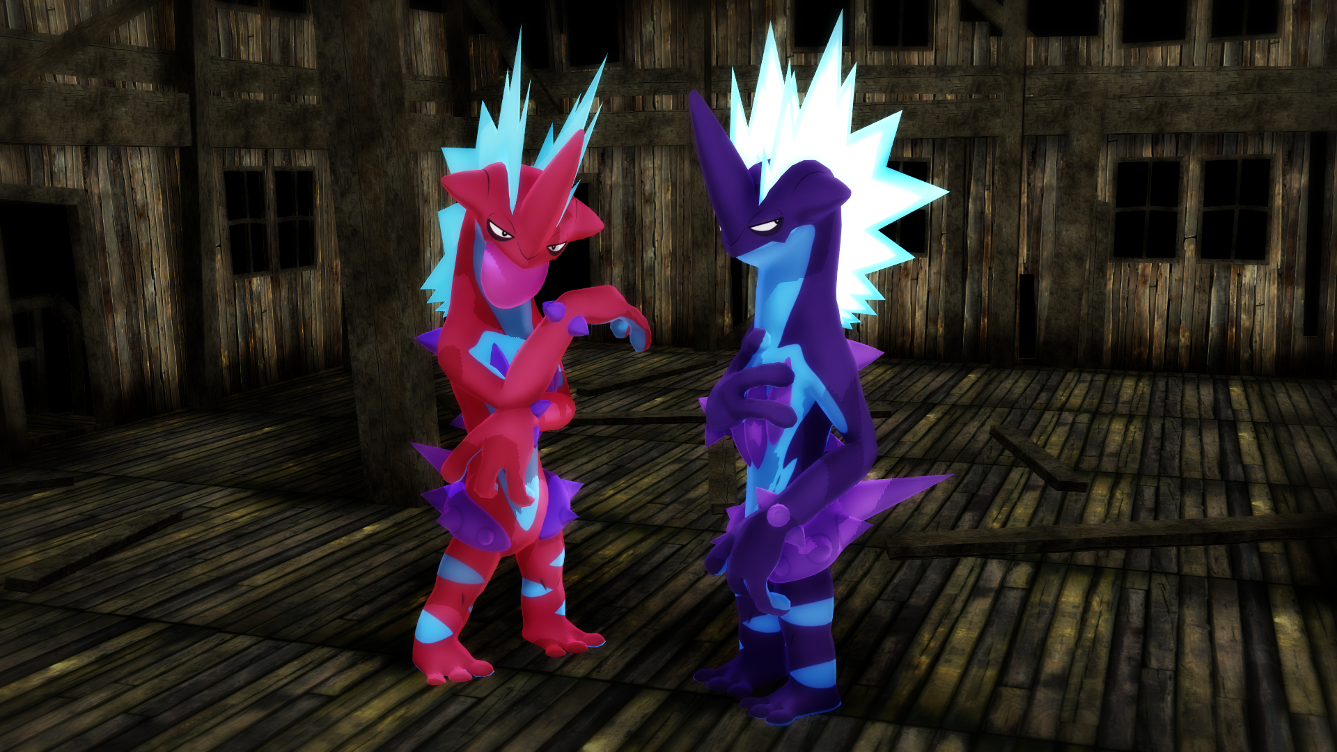 MMD PK Toxtricity Low-Key Form DL by CelestCSilvari on DeviantArt