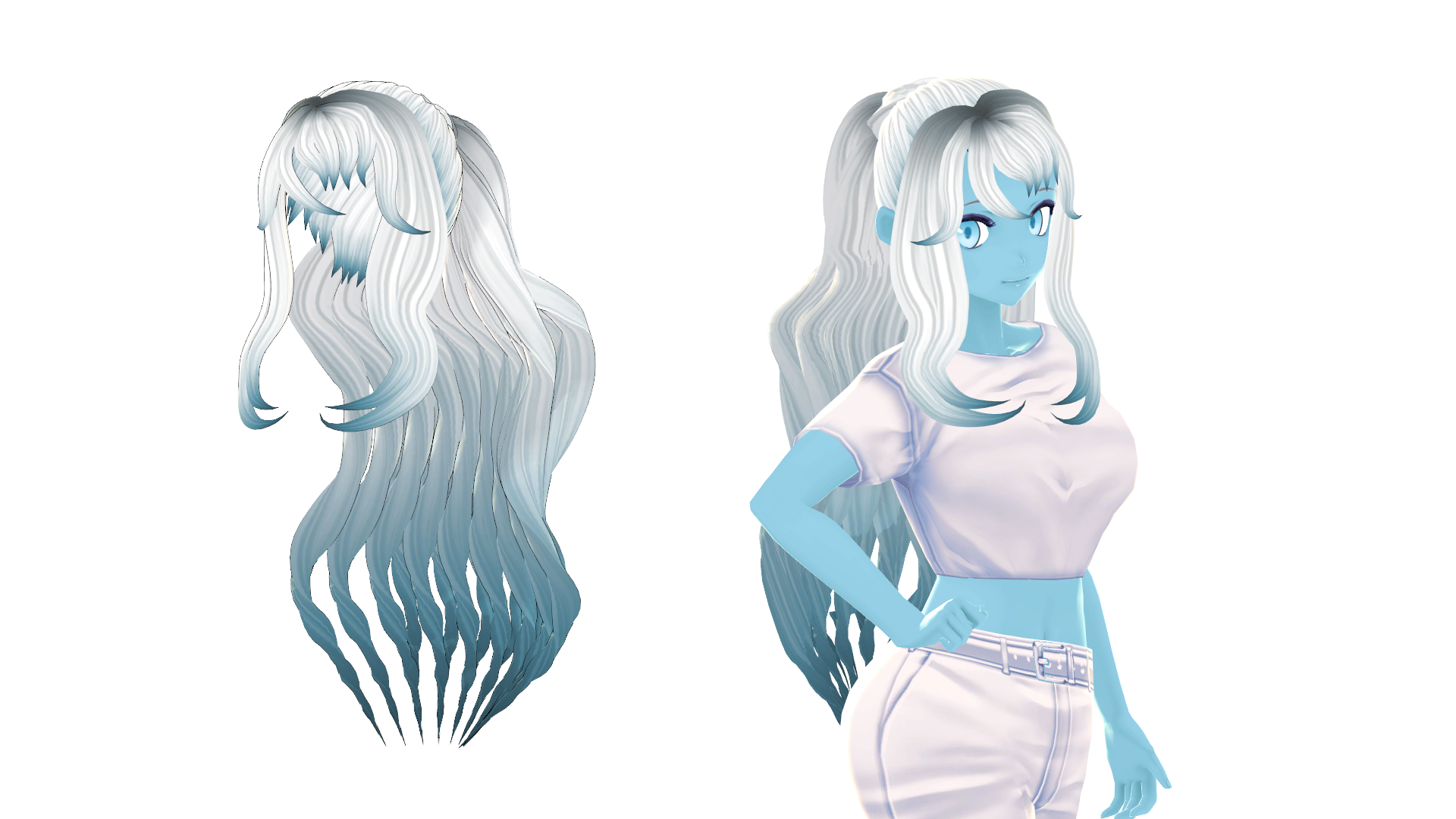MMD Airy Hair DL by CelestCSilvari on DeviantArt