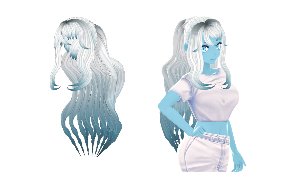 MMD Airy Hair DL by CelestCSilvari on DeviantArt