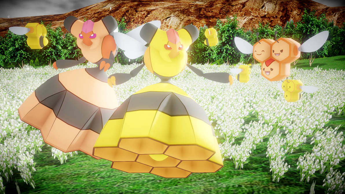 MMD PK Combee and Vespiquen DL by CelestCSilvari on DeviantArt