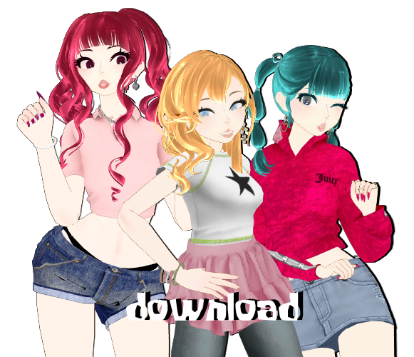 y2k miku, teto and rin !! DL !! by olivemoone on DeviantArt