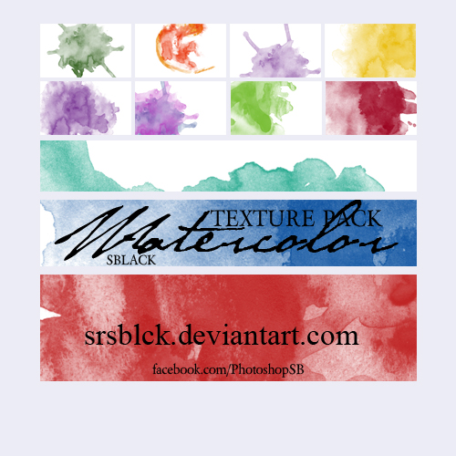 Watercolor Texture Pack by SrsBLck on DeviantArt