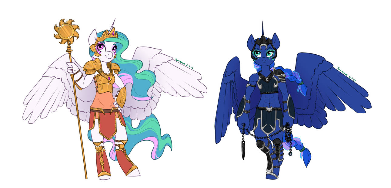 Celestia and Luna- High Definition by Joan-Grace on DeviantArt