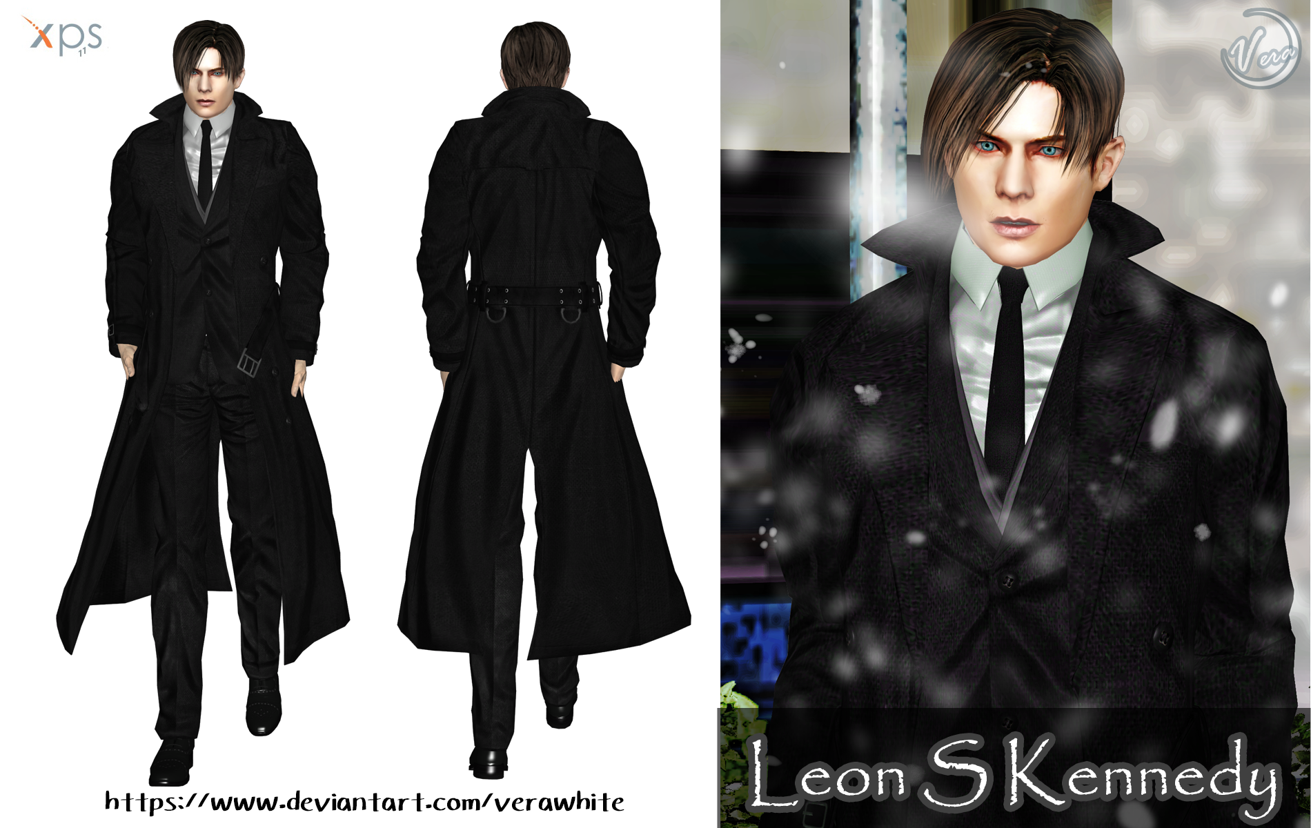 Resident Evil4--Leon_Winter coat by Vera-White on DeviantArt