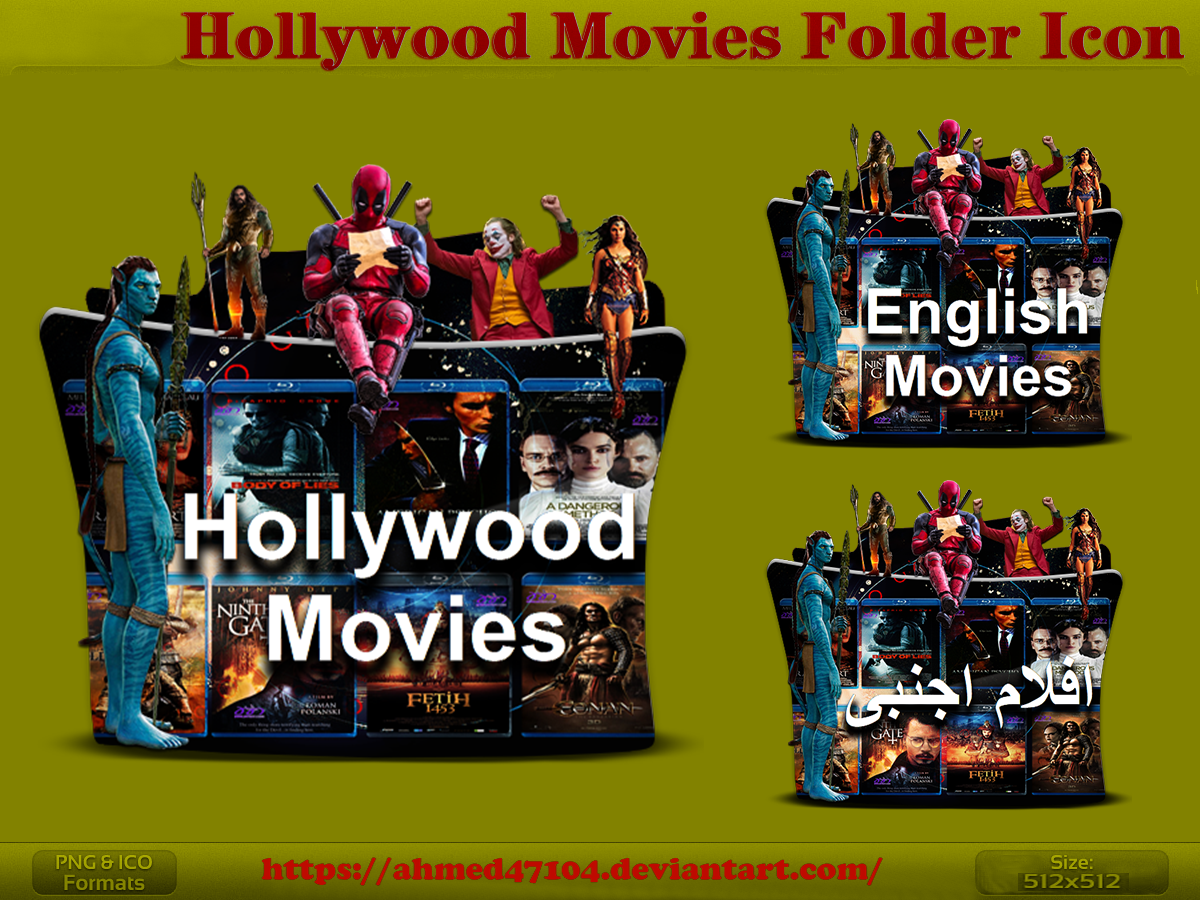 Hollywood movies folder Icon by ahmed47104 on DeviantArt
