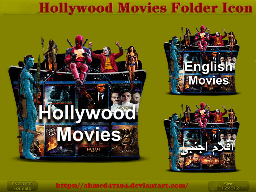 Hollywood movies folder Icon by ahmed47104 on DeviantArt