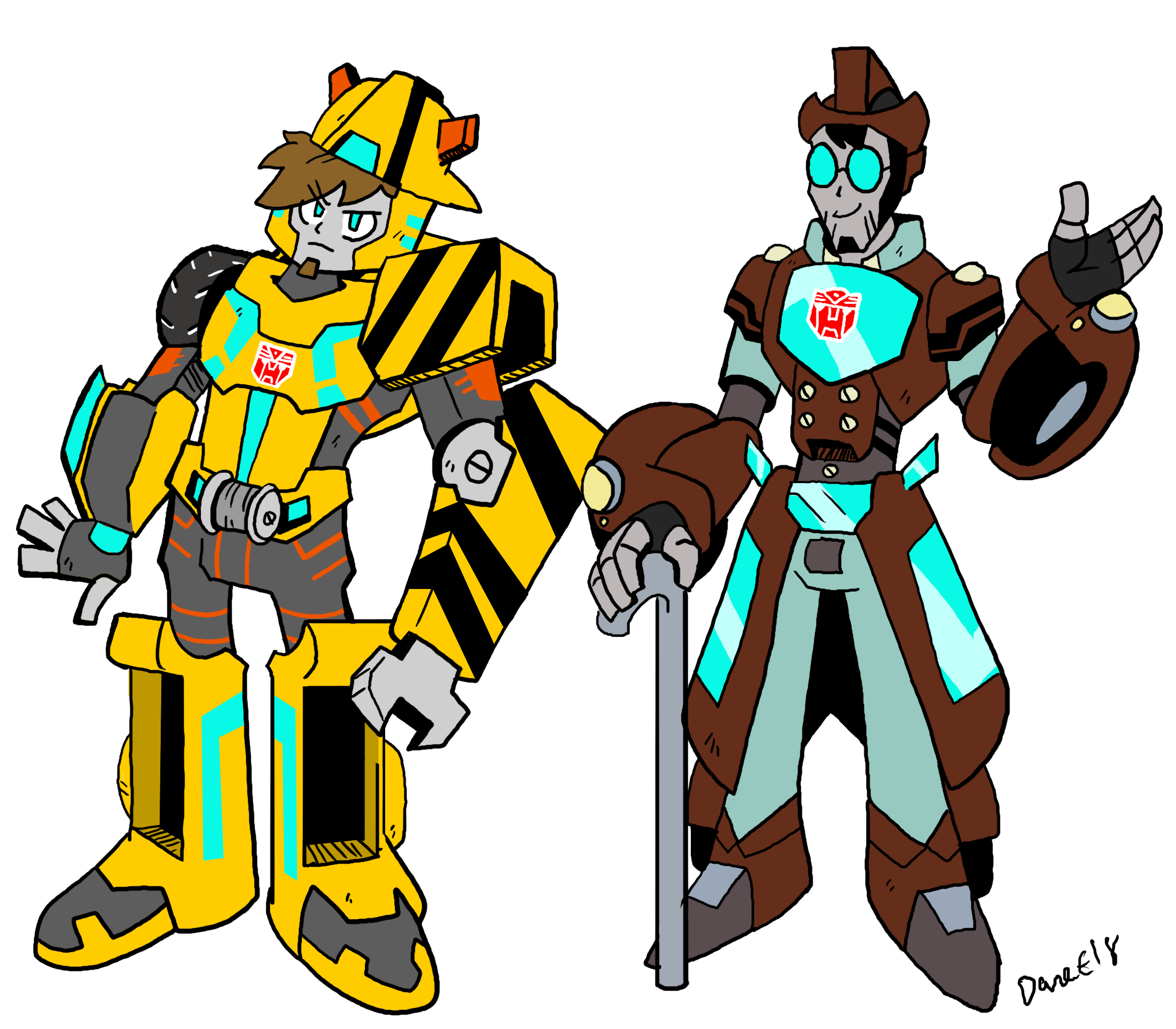 Commish: Infusion Grapple and Perceptor by BlueIke on DeviantArt