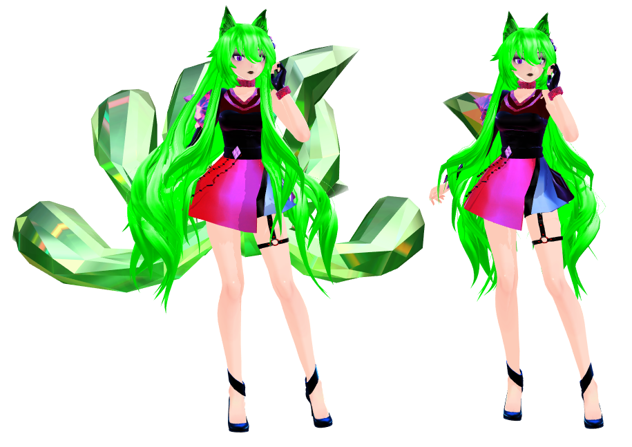 TDA MMD KDA Mangle DL by Mangle-Foxcian on DeviantArt