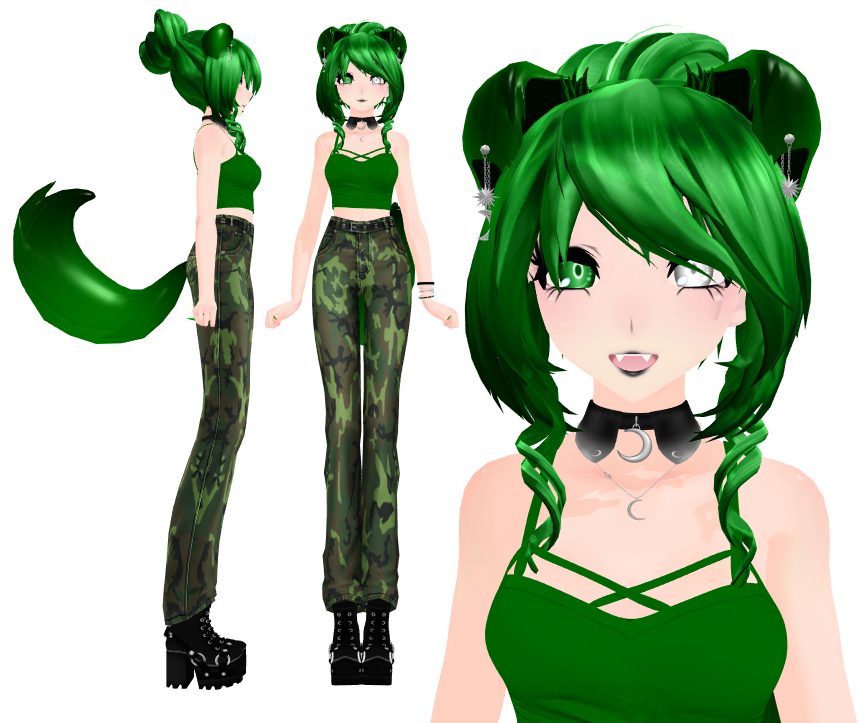 TDA MMD Emerald Moon DL by Mangle-Foxcian on DeviantArt