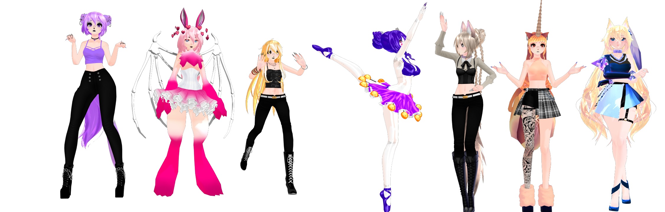 TDA MMD Random Poses DL P2U by Mangle-Foxcian on DeviantArt