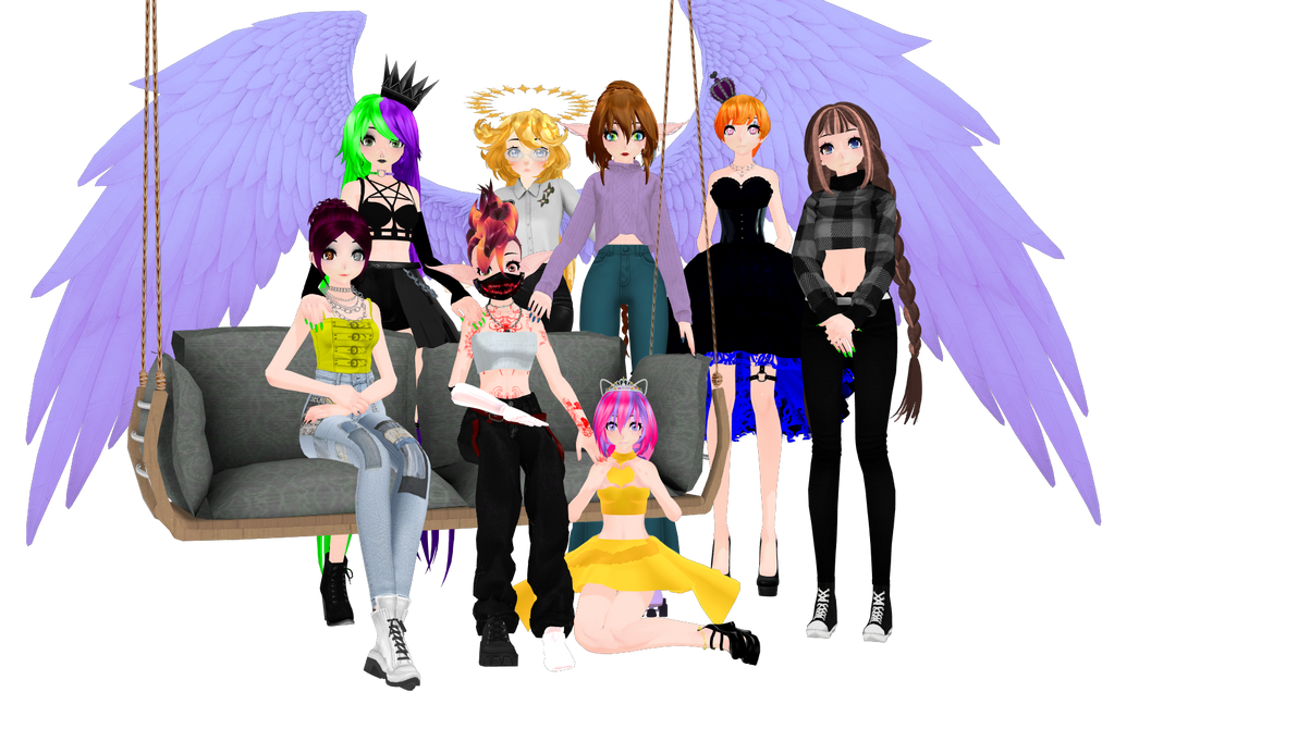 TDA MMD Healer Family Poses DL P2U by Mangle-Foxcian on DeviantArt