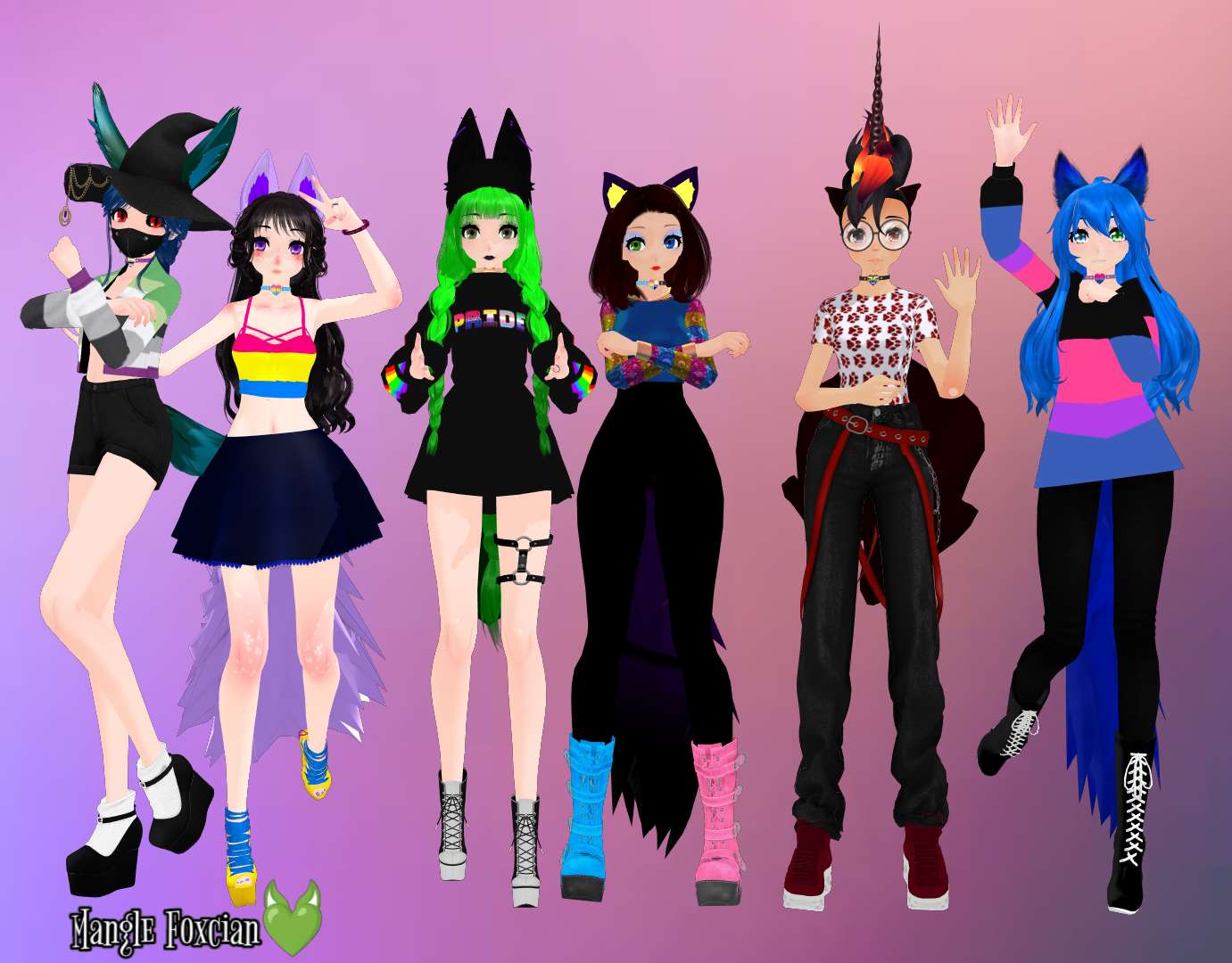 TDA MMD Pride Laramentz DL by Mangle-Foxcian on DeviantArt