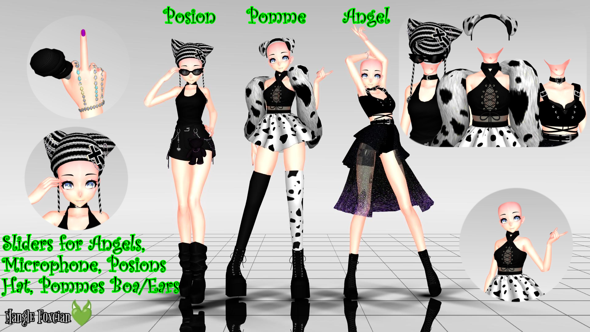 TDA MMD PopStar Outfit Bases by Mangle-Foxcian on DeviantArt