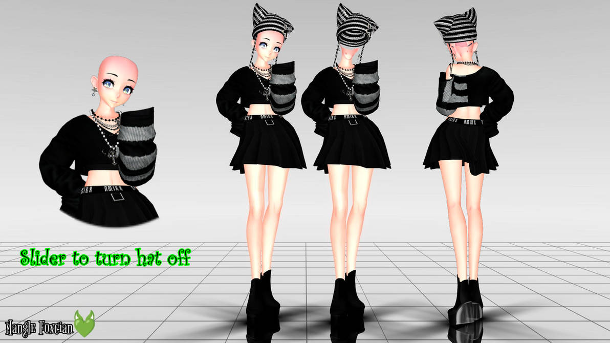 TDA MMD E-Girl Outfit Base DL by Mangle-Foxcian on DeviantArt