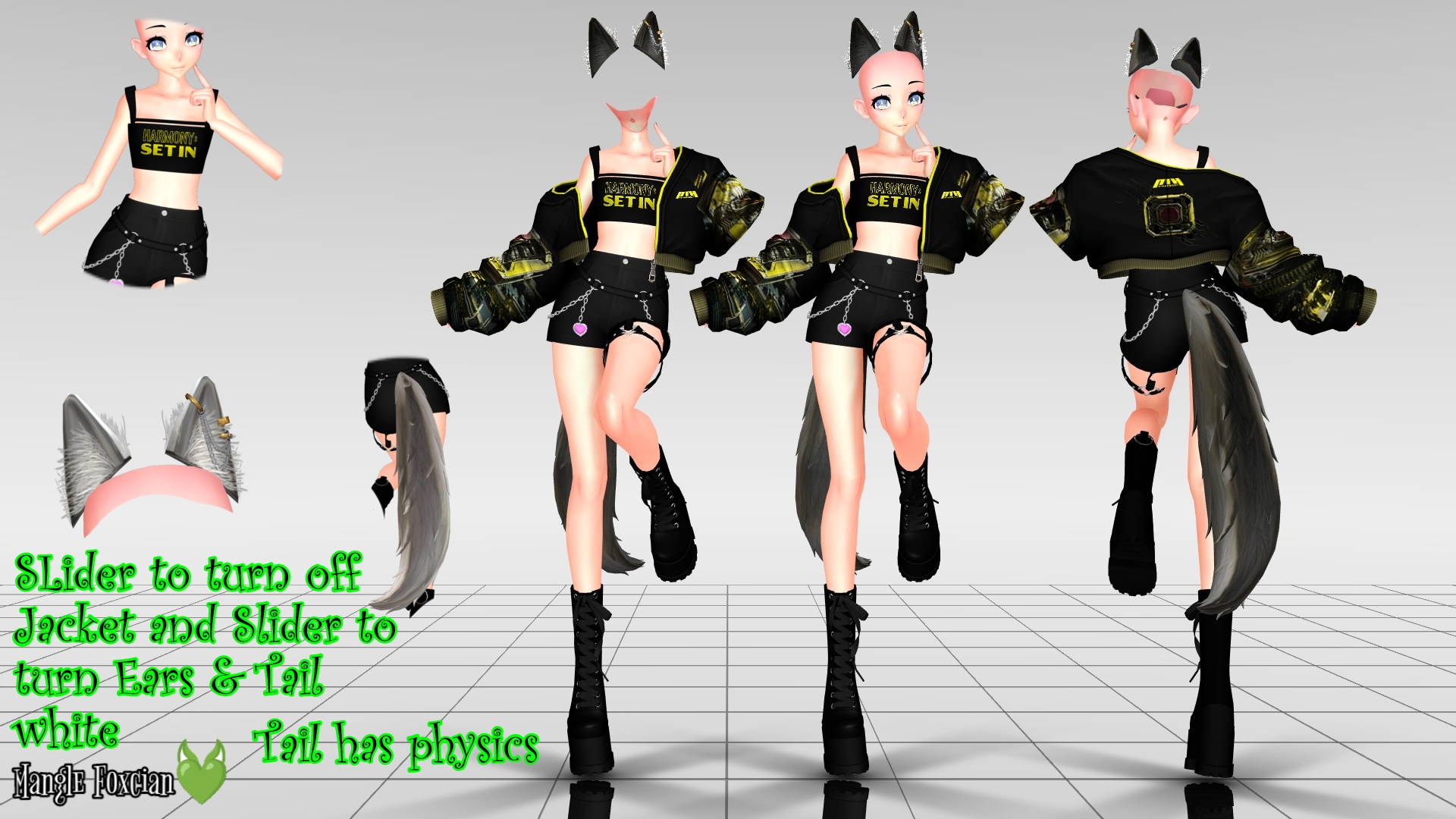 TDA MMD Harmony Outfit Base DL by Mangle-Foxcian on DeviantArt