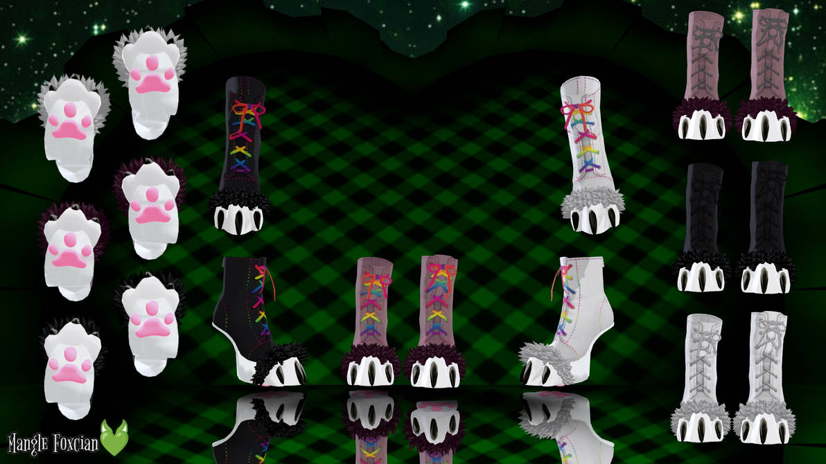 TDA MMD Paw Boots DL by Mangle-Foxcian on DeviantArt