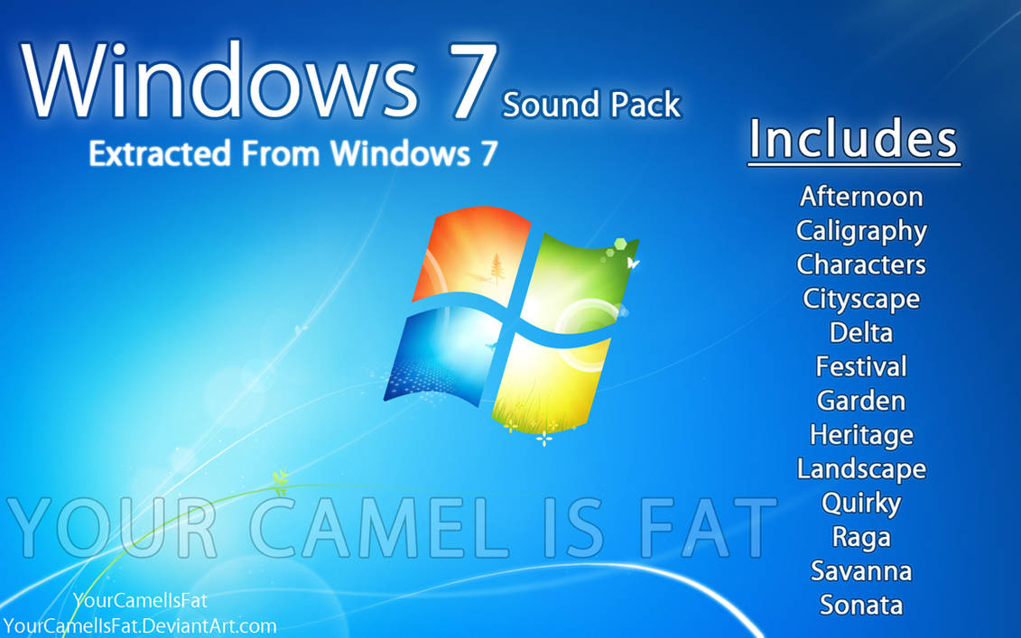 Windows 7 Sound Pack - ALL by YourCamelIsFat on DeviantArt