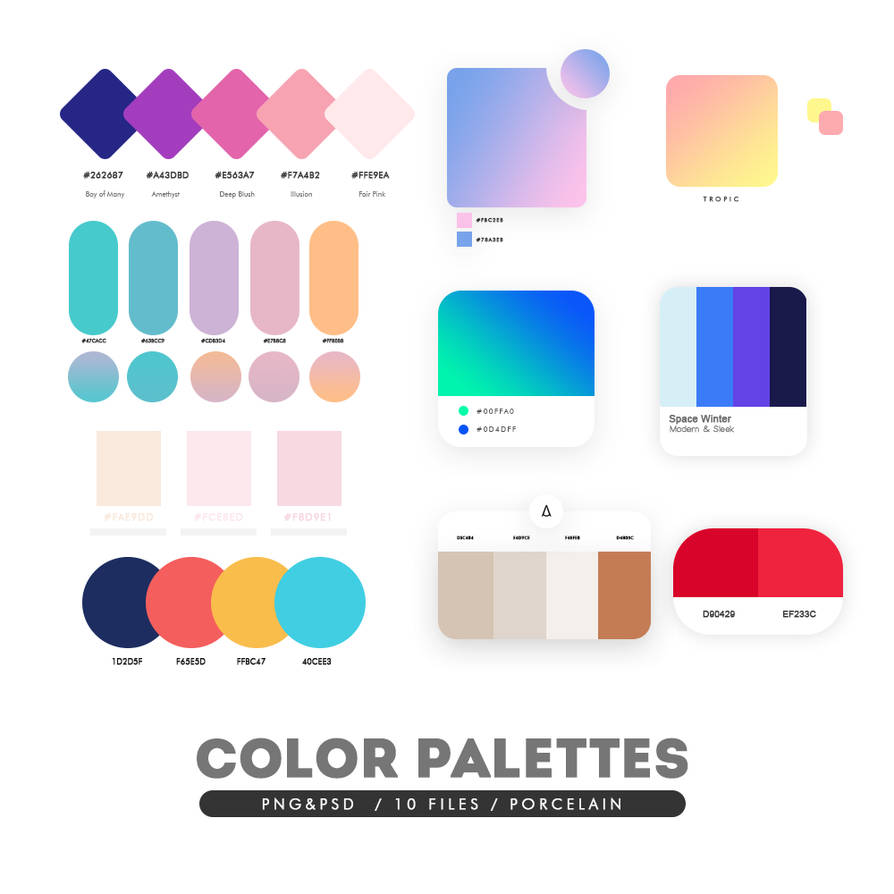 COLOR PALETTES PSD/PNG TEMPLATES by porcelain by thatporcelain on ...