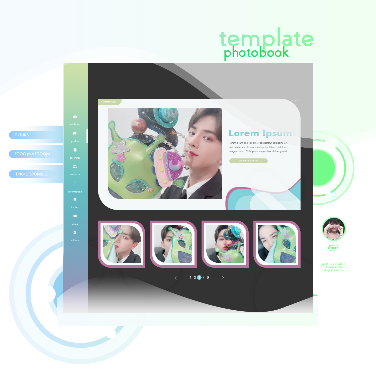 PHOTOBOOK TEMPLATE PSD by porcelain by thatporcelain on DeviantArt