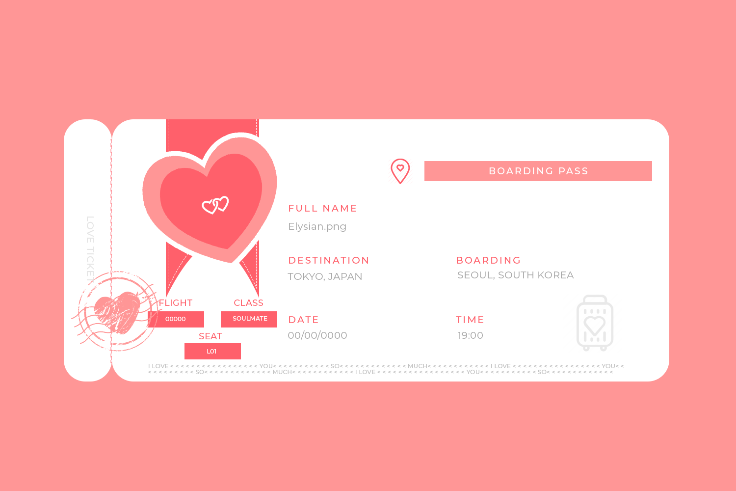 BOARDING PASS TICKET LOVE ITSPORCELAIN by thatporcelain on DeviantArt