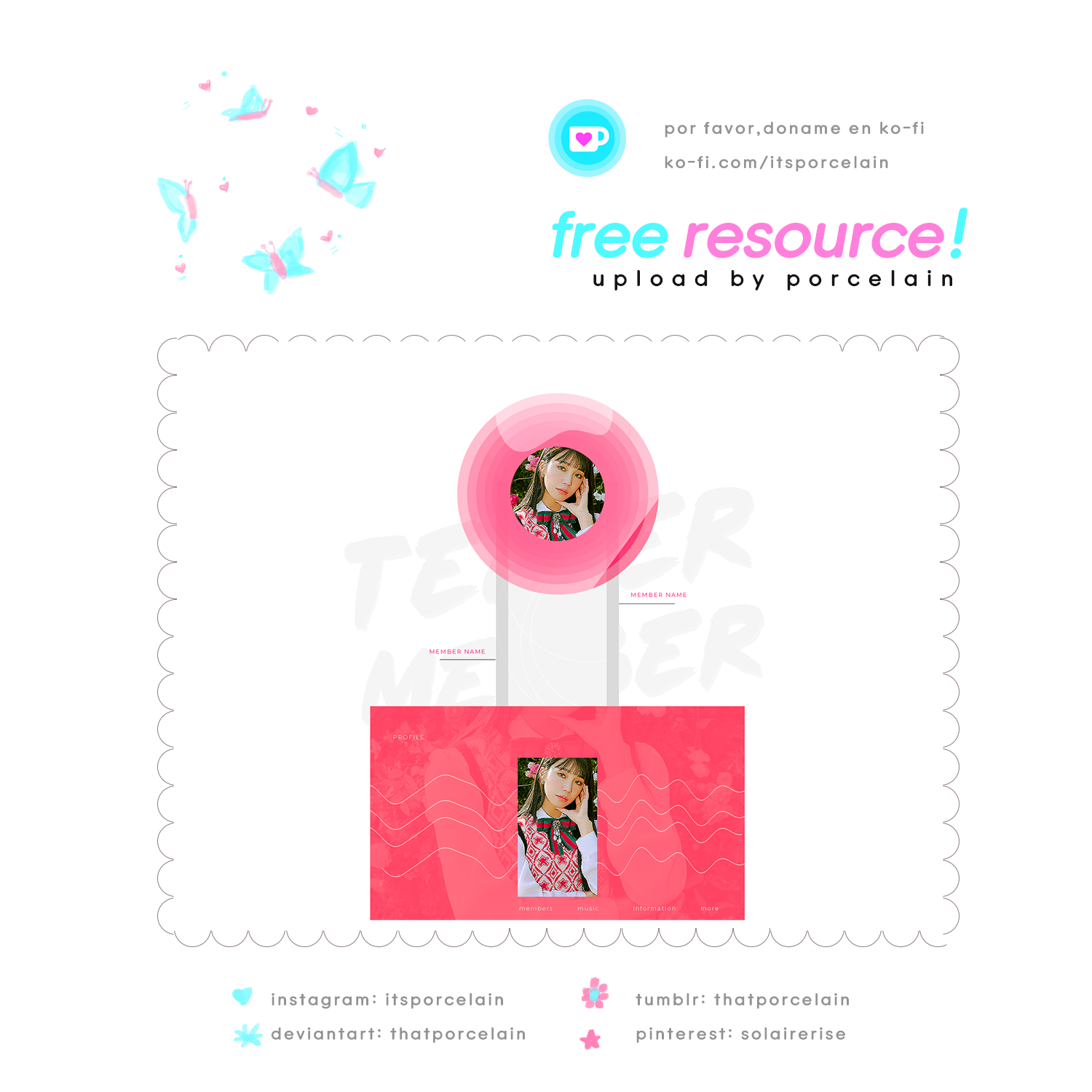 TEMPLATE RANDOM PSD BY ITSPORCELAIN by thatporcelain on DeviantArt