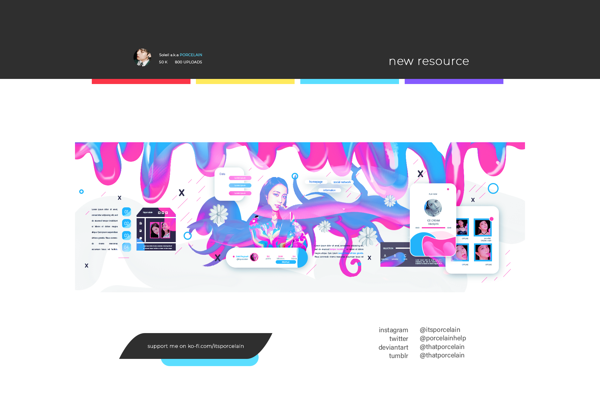 03 header template psd by itsporcelain by thatporcelain on DeviantArt