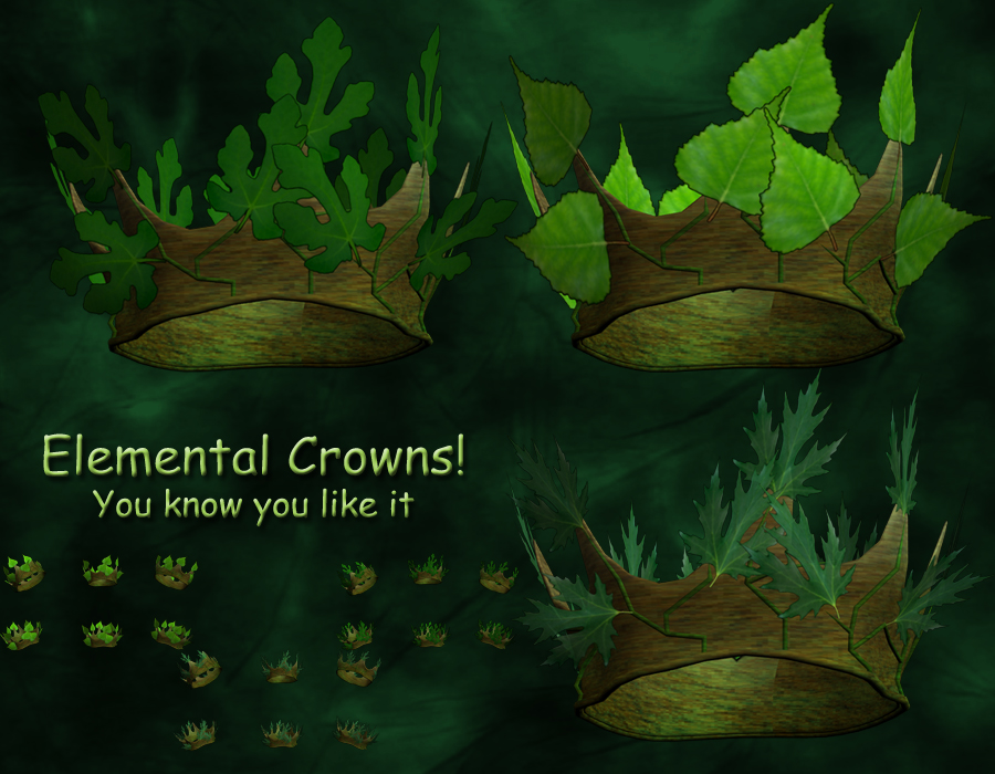3D Stock Elemental Crowns by Delekatala-stock on DeviantArt