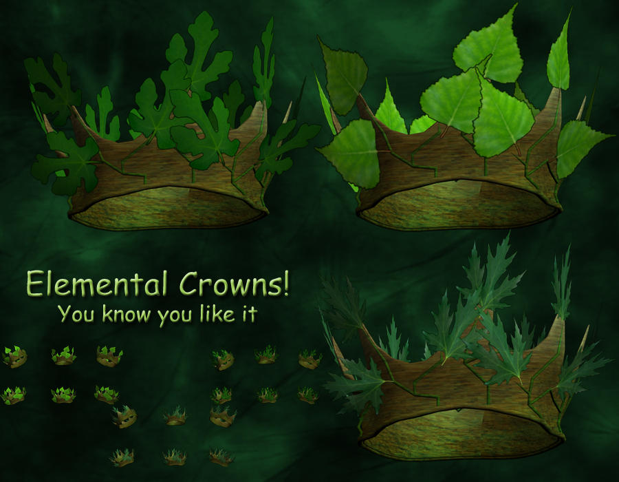 3D Stock Elemental Crowns by Delekatala-stock on DeviantArt