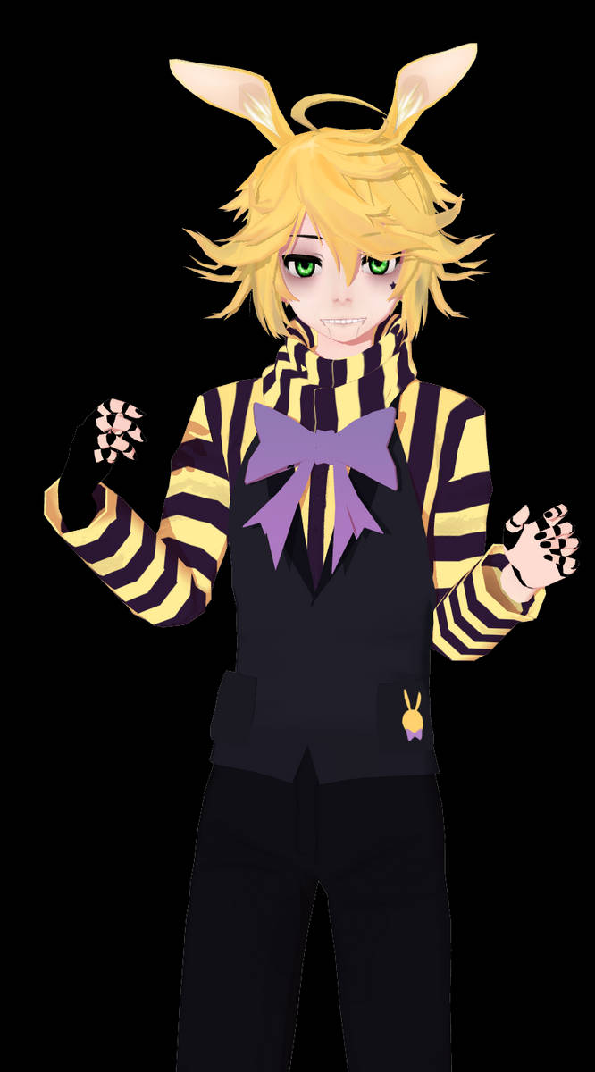 [MMD FNAF] Springbonnie by circularpie on DeviantArt