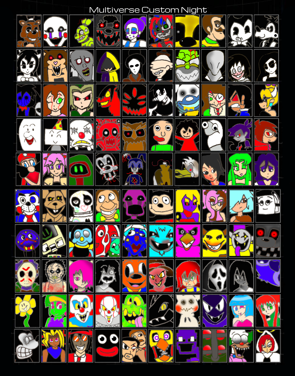 Multiverse Custom Night Full Roster by Hypno-Scream on DeviantArt