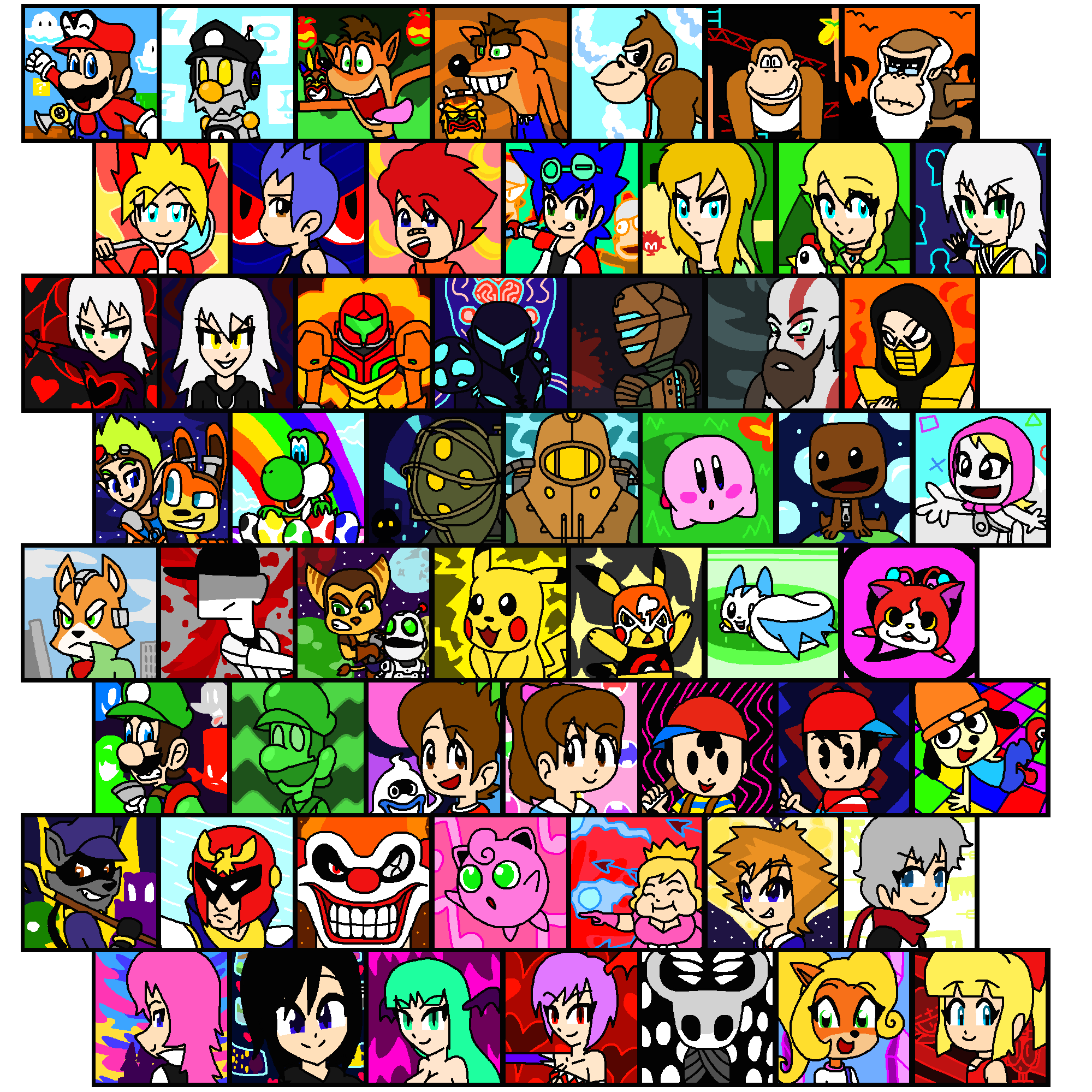 Smash-Stars Roster 1-42 by Hypno-Scream on DeviantArt