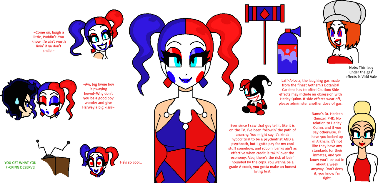 Clown Queen of Crime, Harley Quinn by Hypno-Scream on DeviantArt