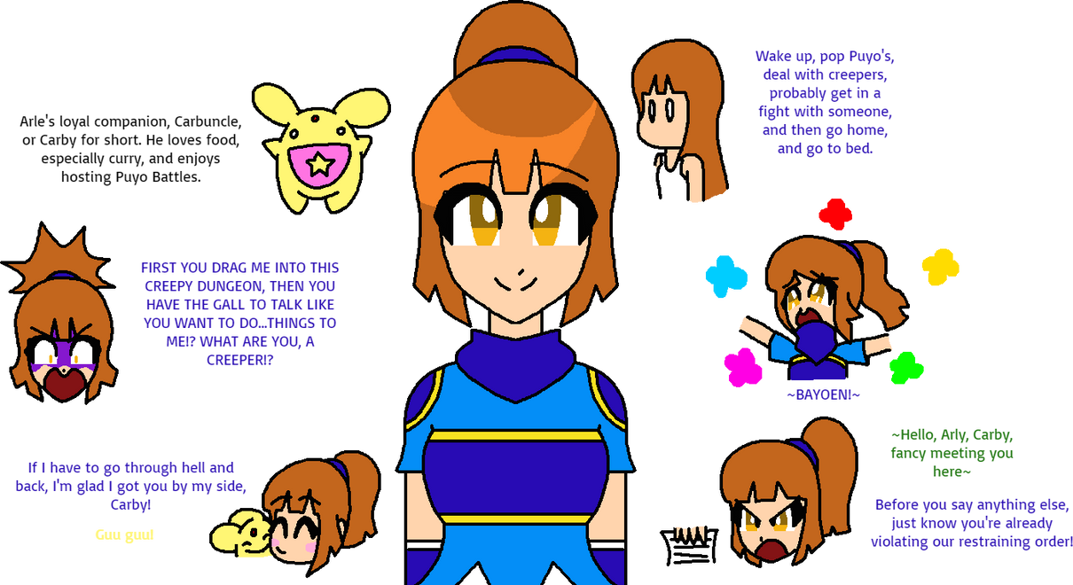 Puyo Popping Adventurer, Arle Nadja by Hypno-Scream on DeviantArt