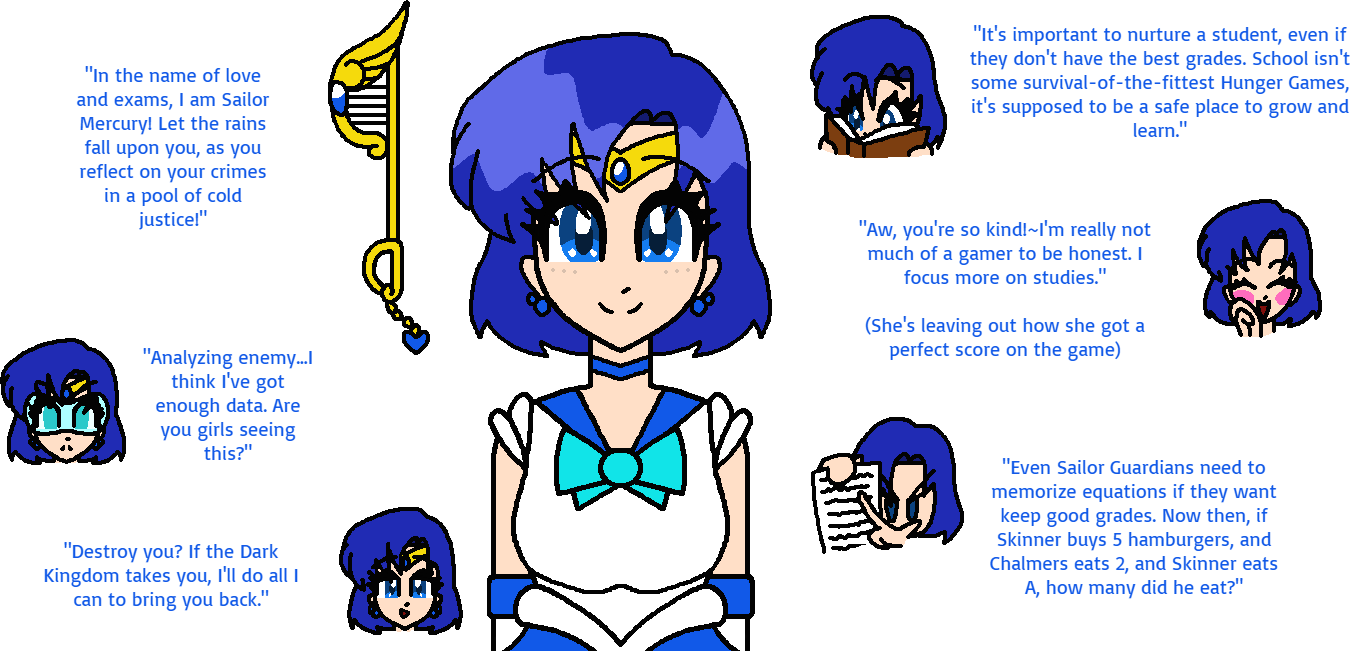 Shimmering In the Waters of Light, Sailor Mercury by Hypno-Scream on DeviantArt