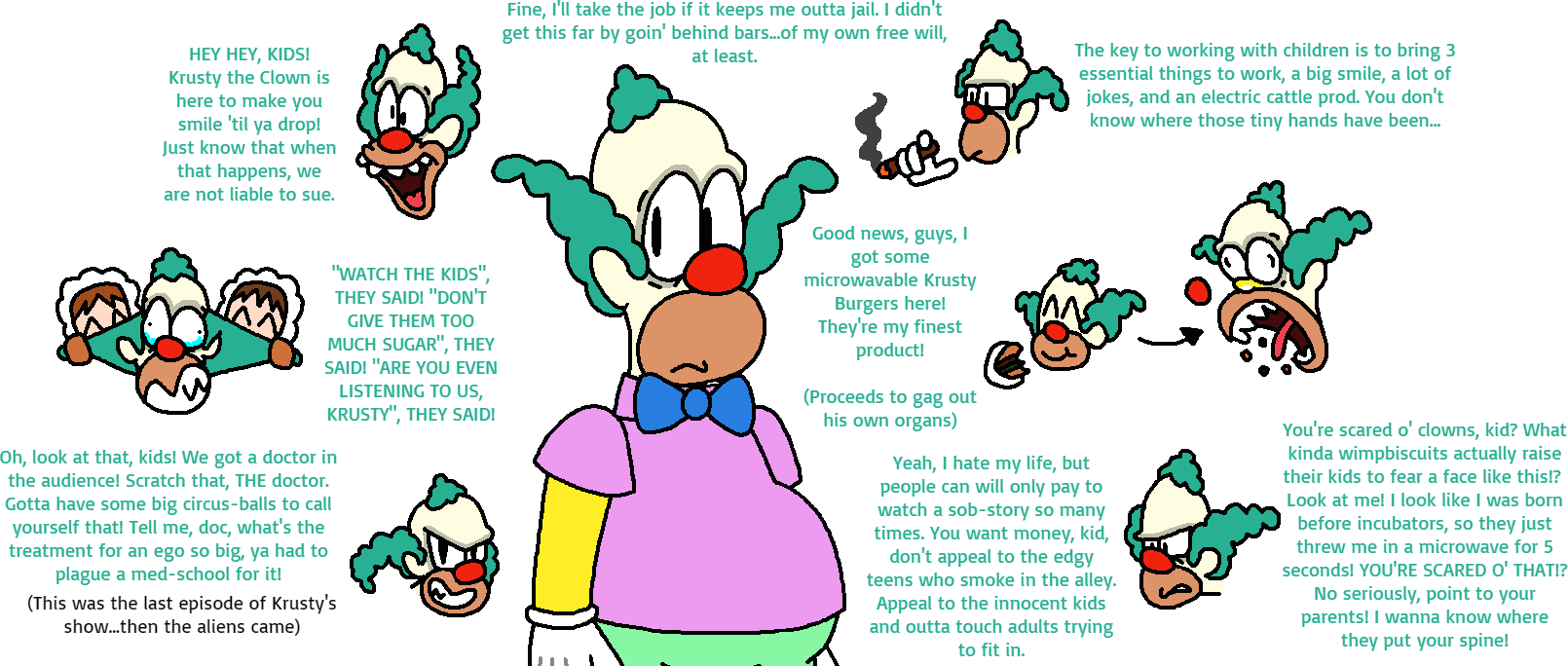 Hey Hey, Kids! It's Krusty the Clown! by Hypno-Scream on DeviantArt