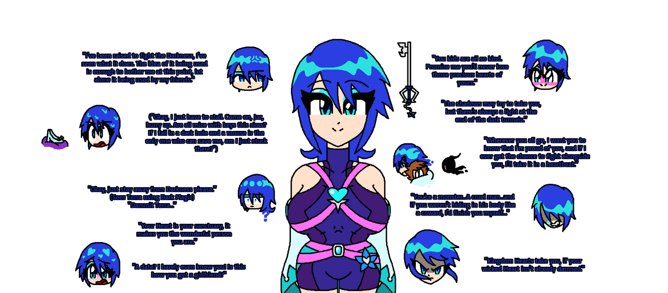 Beautiful Keyblade Mistress, Aqua Rius by Hypno-Scream on DeviantArt