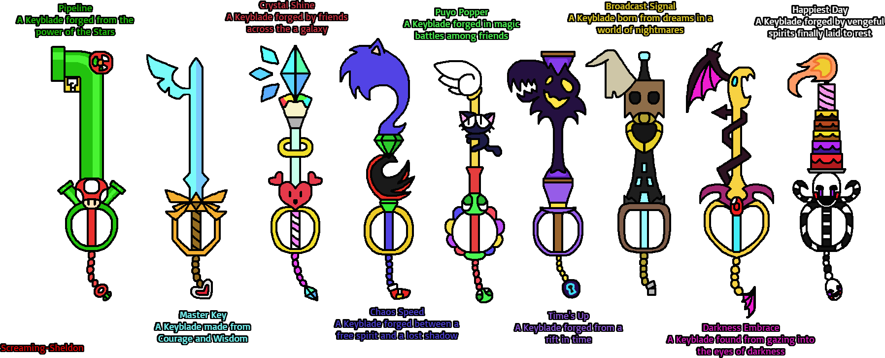 KHB: Road To Oblivion Keyblades by Hypno-Scream on DeviantArt