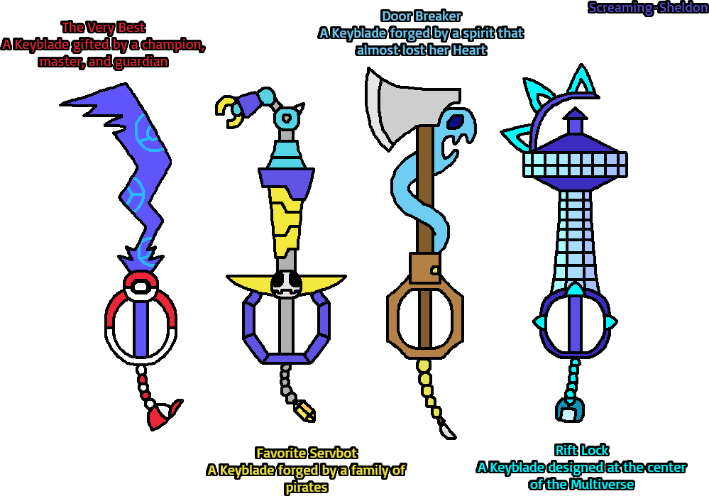 KHB: Road To Oblivion Extra Keyblades by Hypno-Scream on DeviantArt