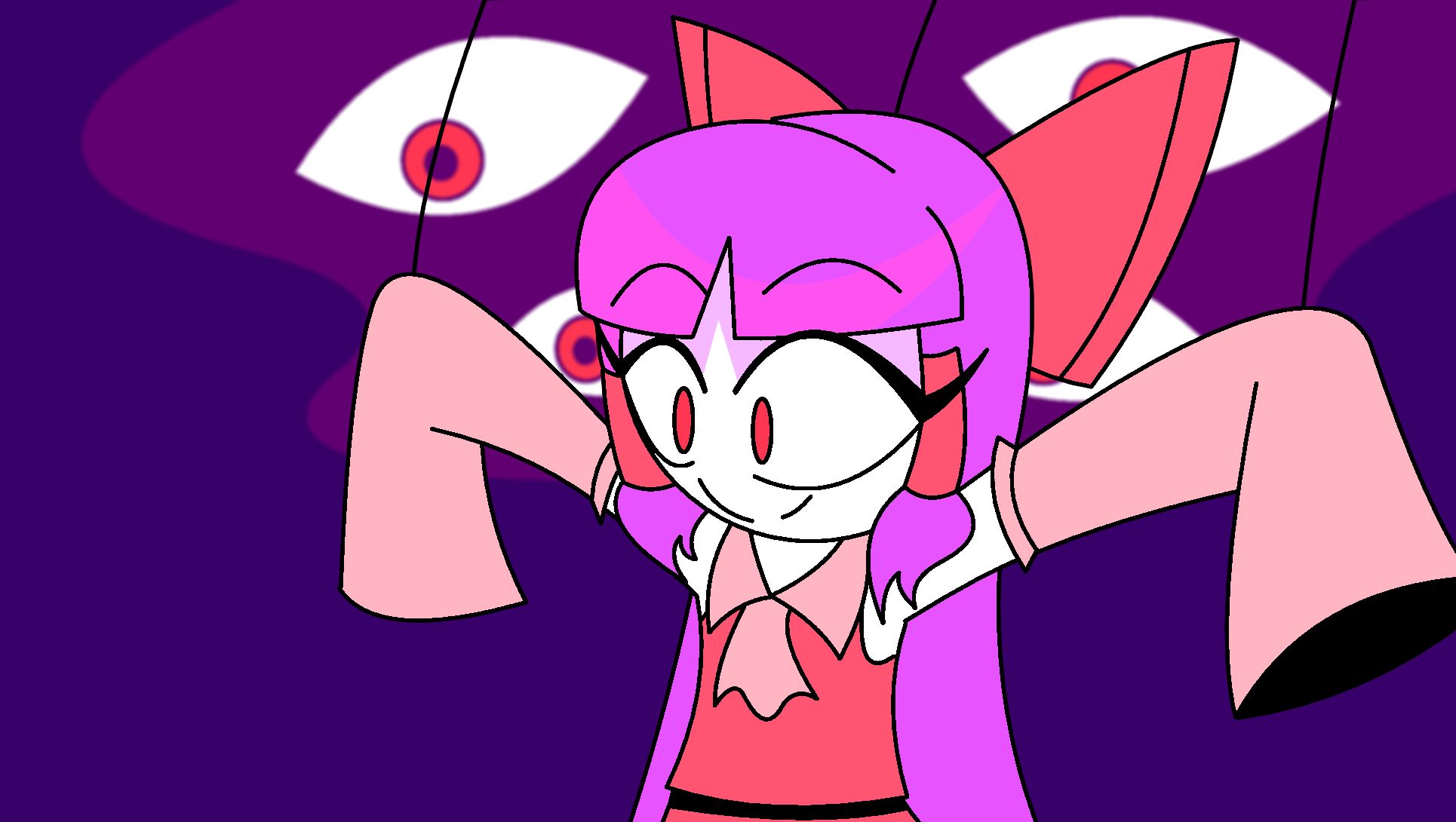 Reimu On Strings by Hypno-Scream on DeviantArt