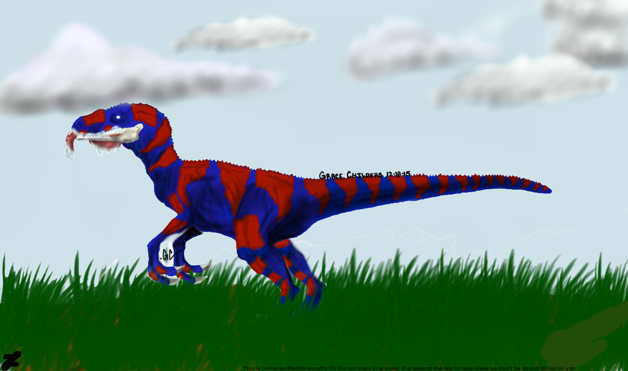 Oc Raptor Drawing Digital by UnnamedRevMinecraft on DeviantArt