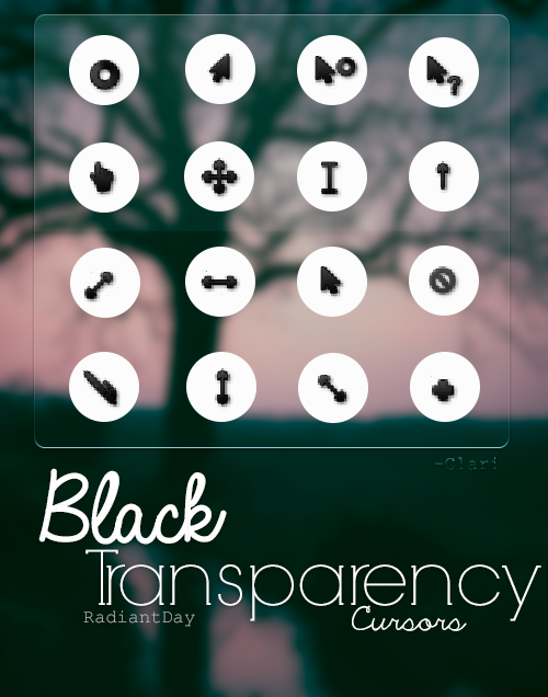 Black Transparency Cursor || Clari by RadiantDay on DeviantArt