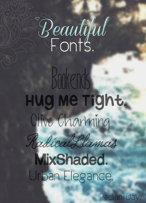 Beautiful Fonts || Agus . by RadiantDay on DeviantArt