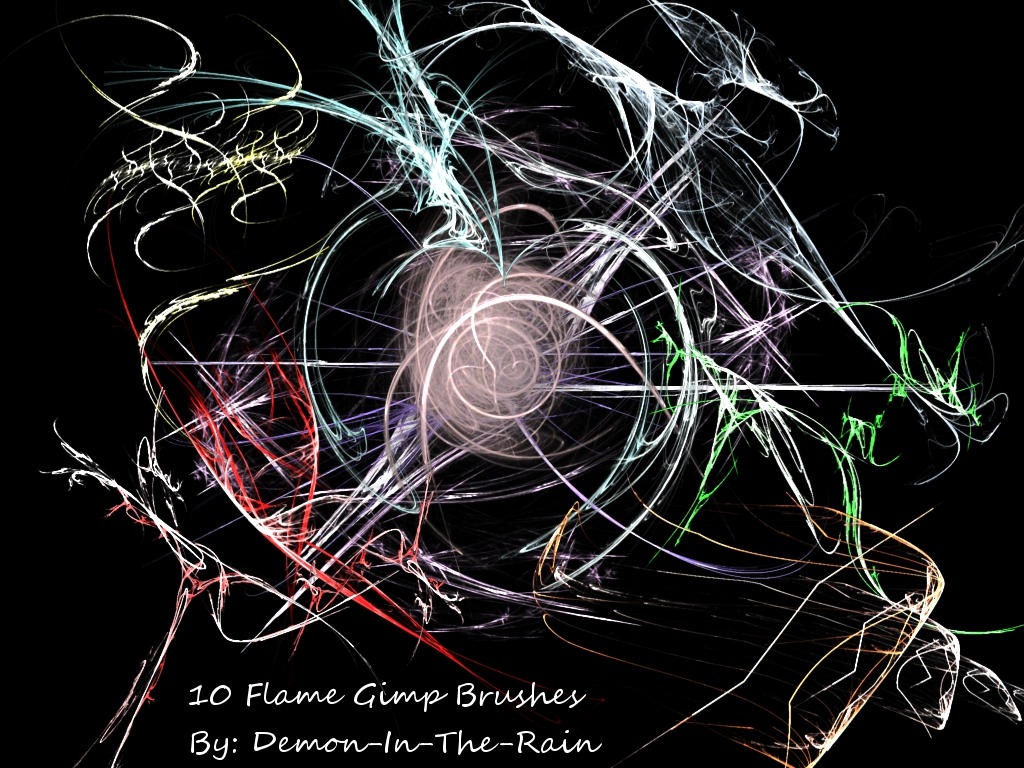 Flame-Glow Gimp Brushes by Demon-in-the-rain on DeviantArt